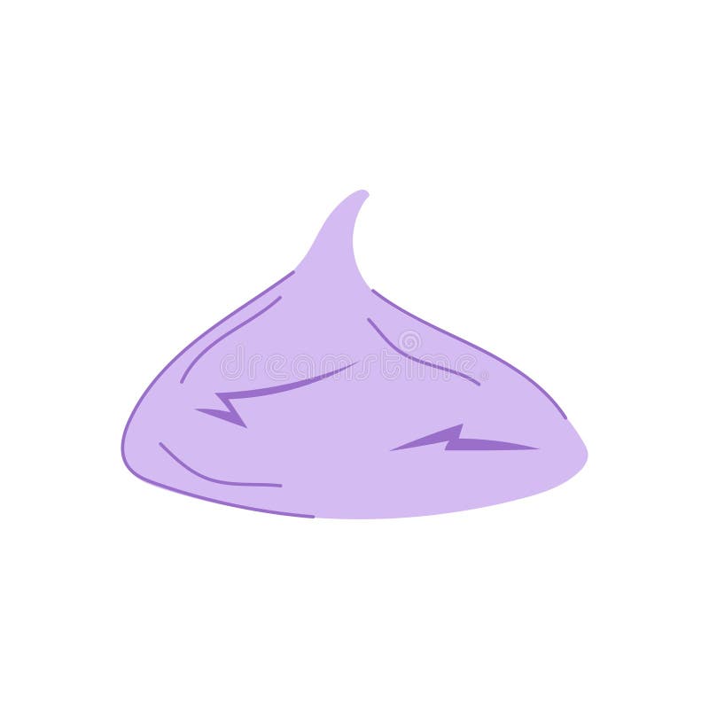 Sweet Meringue Cartoon Vector Illustration Stock Illustration