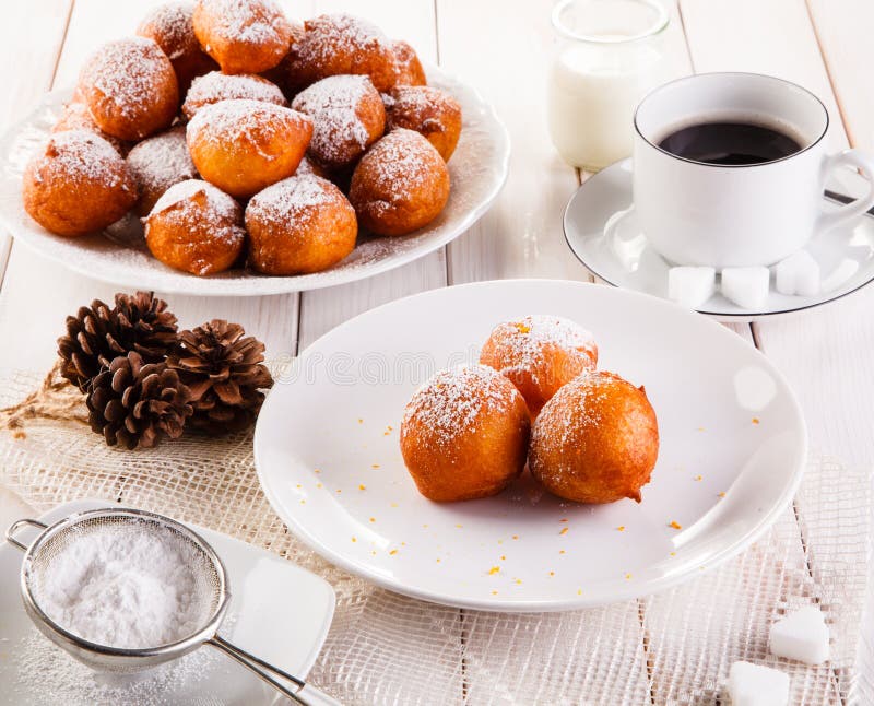 Sweet mini donuts stock photo. Image of snail, plate - 74039864