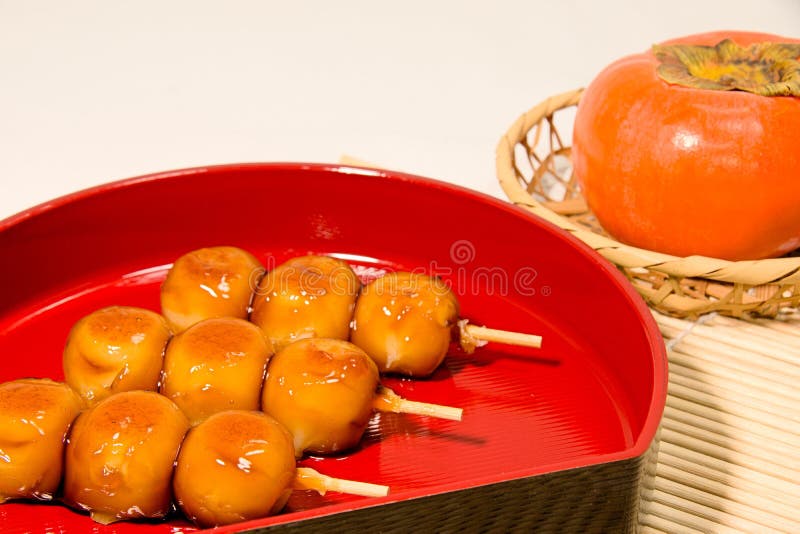 Sweet Mitarashi Skewers Dumpling Stock Photo - Image of sweet ...