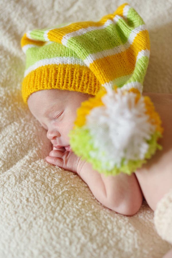 Sweet newborn stock image. Image of infant, crocheted - 29462625