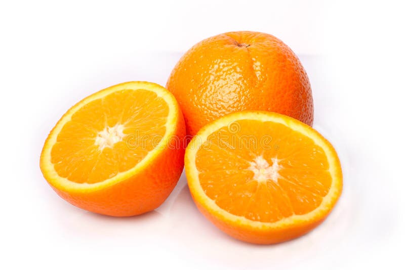 Sweet orange stock image. Image of isolated, portion - 18414941