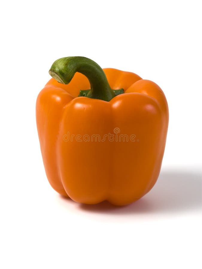 Sweet orange bell pepper stock image. Image of orange - 9958993