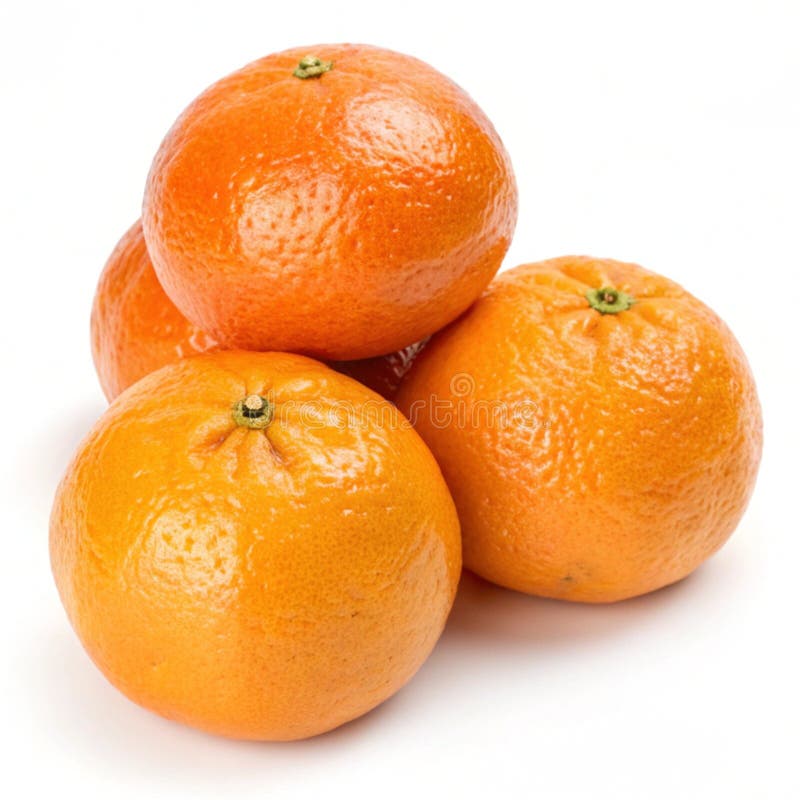 Sweet Oranges Isolated on White Background Stock Illustration ...