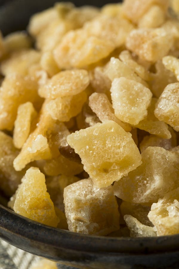 Sweet Organic Crystallized Ginger Candy Stock Image - Image of gold ...