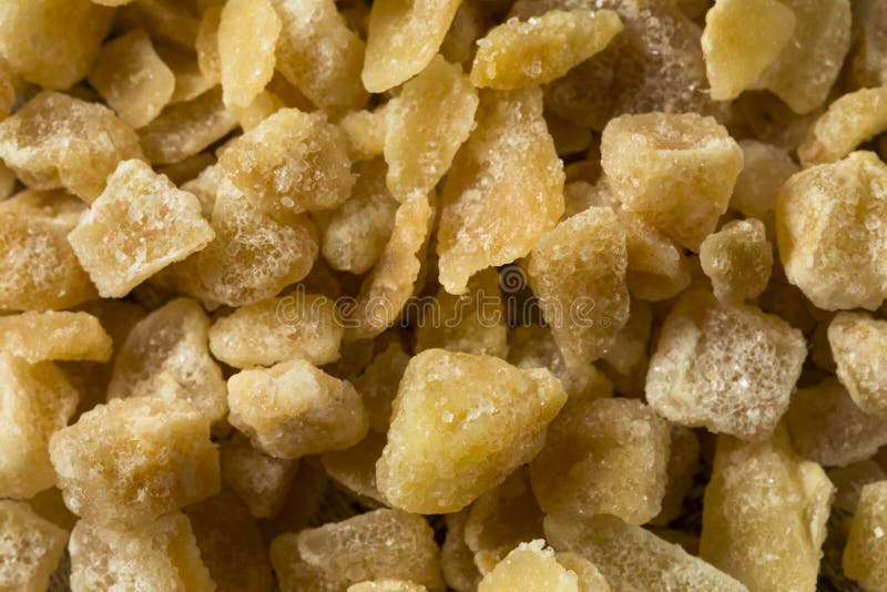 Sweet Organic Crystallized Ginger Candy Stock Image - Image of spice ...