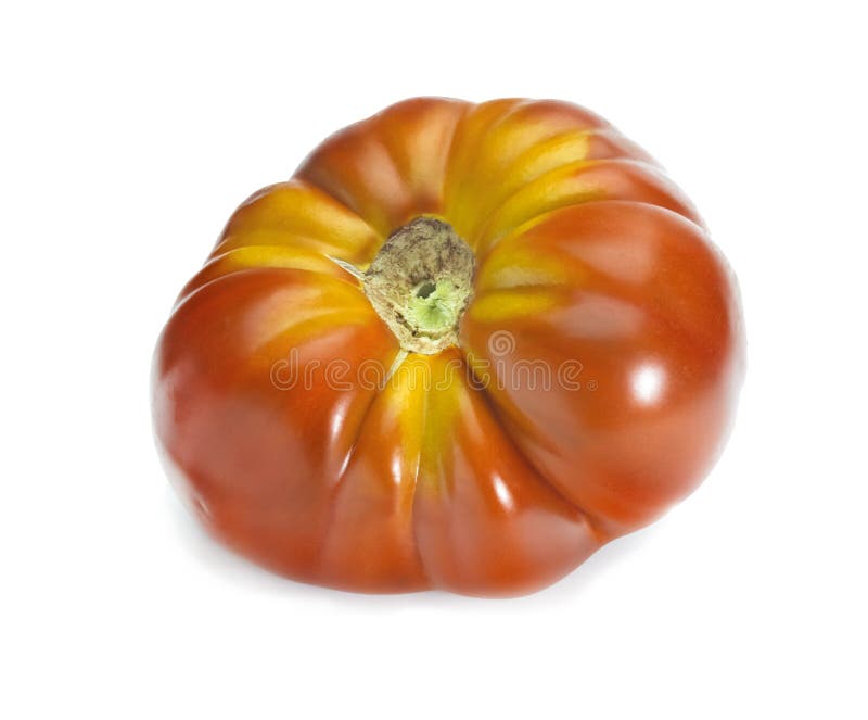 Sweet Organic Red Beef Tomato Isolated on White Background Stock Image ...