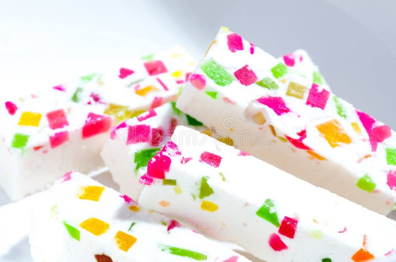 Sweet Paste with Pieces of Fruit Editorial Stock Photo - Image of ...