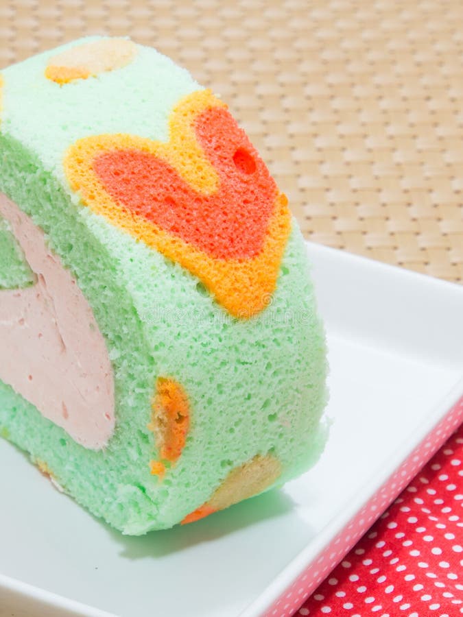 Sweet pastel roll cake stock image. Image of jelly, pastry - 35593167