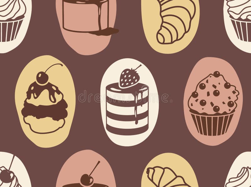 Sweet pattern stock vector. Illustration of delicious - 35543115