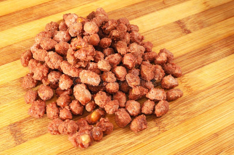 Sweet Peanut Made with Sugar and Chocolate Stock Photo - Image of ...