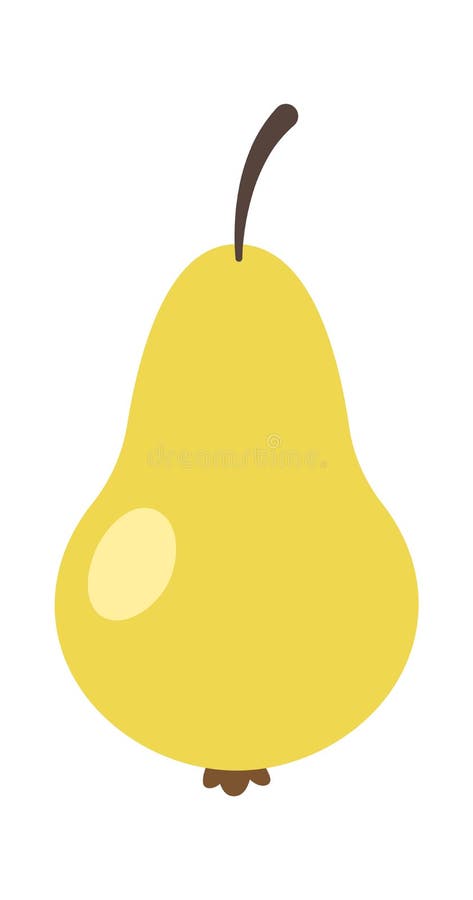 Sweet Pear Fruit Flat Icon Healthy Food Stock Vector - Illustration of ...