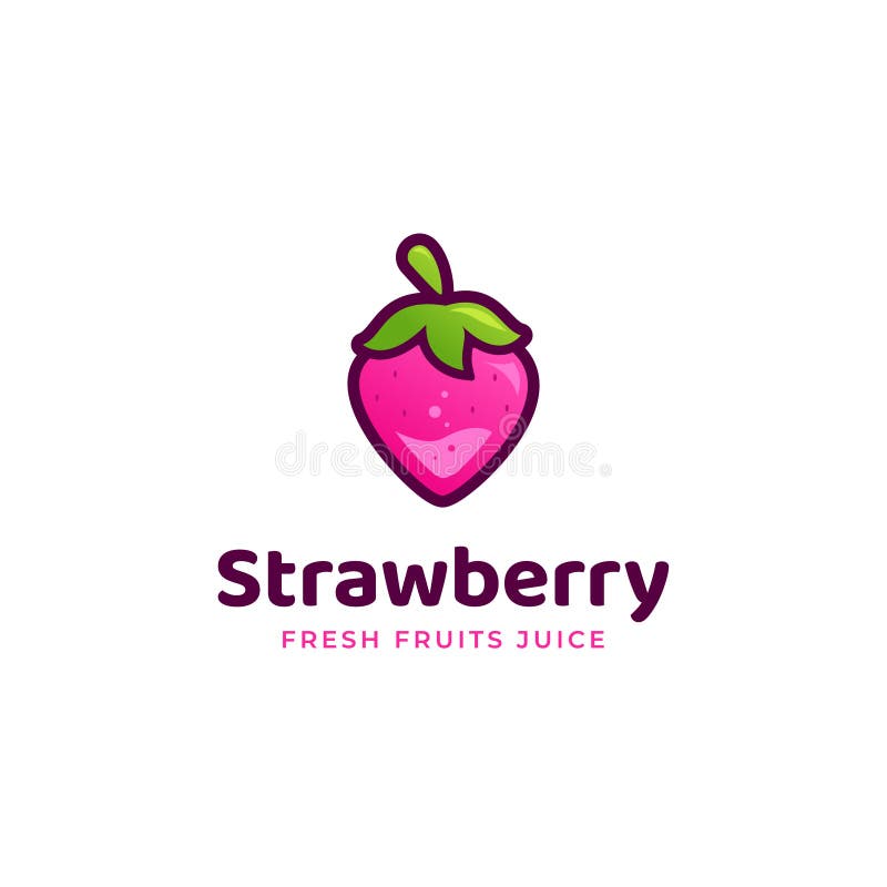 Fresh Fruit Smoothies Logo, Red Smoothie Juice Bar Liquid Logo Stock ...