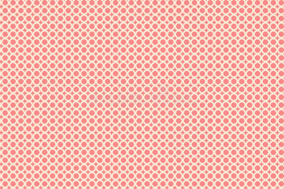 Sweet Pink Geometric Line Circle Abstract Background Seamless Pattern ...