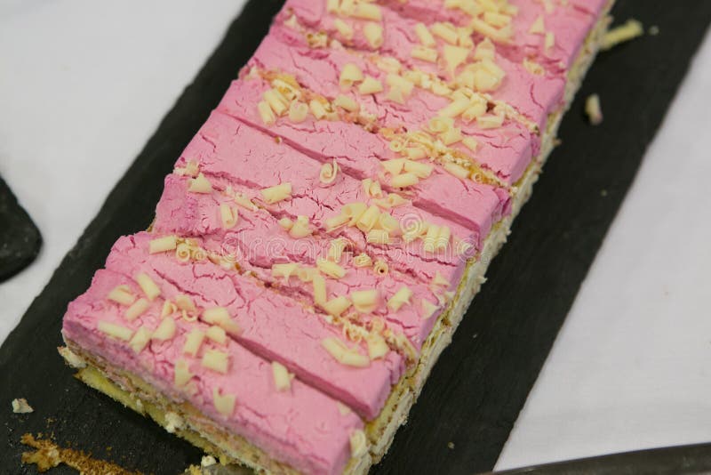 Sweet Pinky Cake for the Older Kids Stock Photo - Image of traditional ...