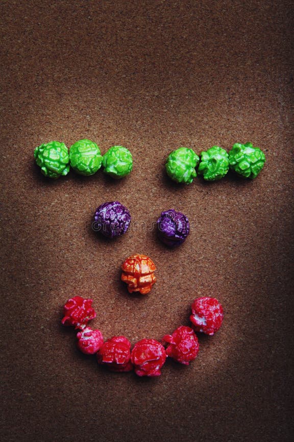 Sweet Pop Corn Face Studio Quality Stock Image - Image of family, face ...