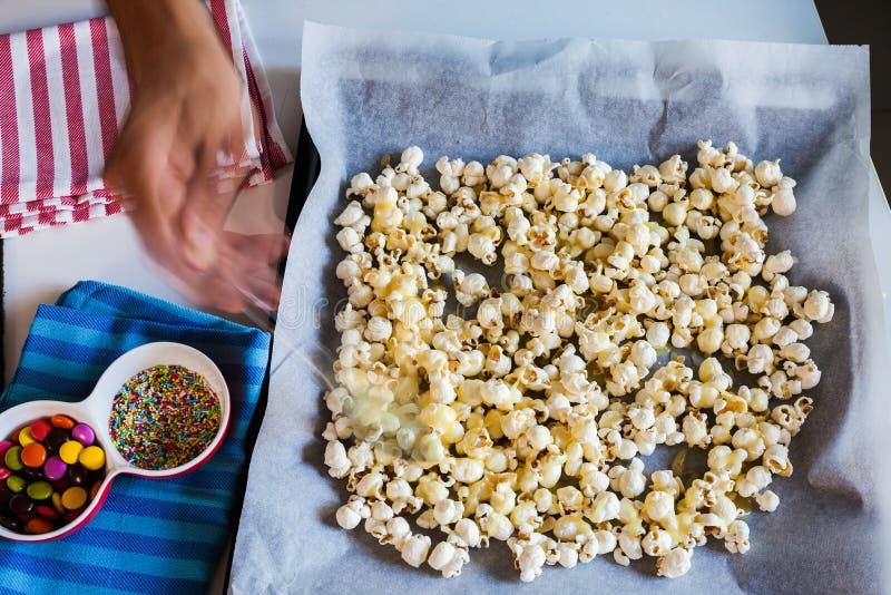 Sweet Popcorn stock image. Image of food, dish, dessert - 89127647