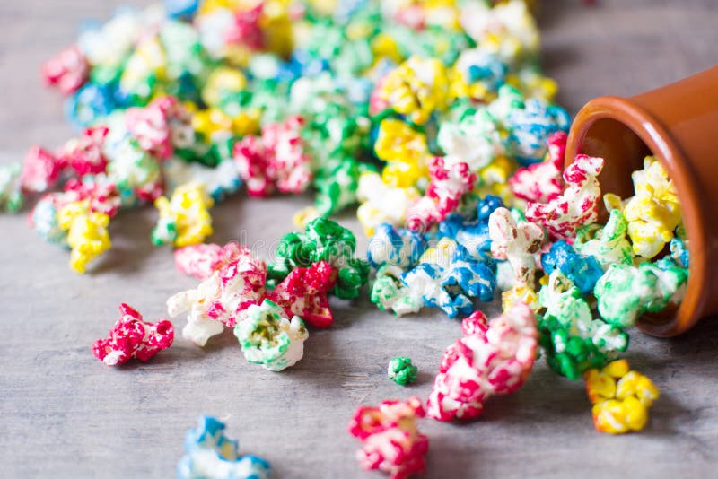 Sweet popcorn on wood stock photo. Image of table, food - 63263398