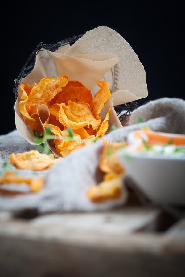 Sweet potato chips stock photo. Image of fresh, crunchy - 40702282