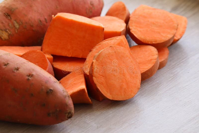 Sweet potato cubes stock photo. Image of starch, sweet - 270993986