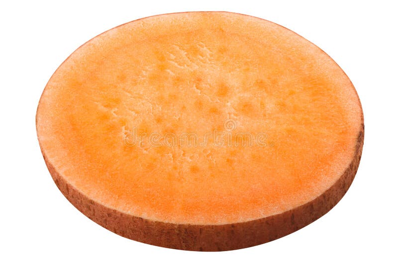 Sweet Potato I. Batatas Slice, Paths Stock Image - Image of slice ...