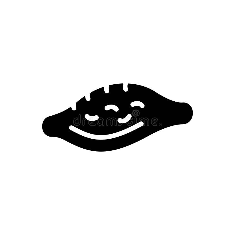 Black Solid Icon for Sweet Potato, Sweet and Vegan Stock Vector ...