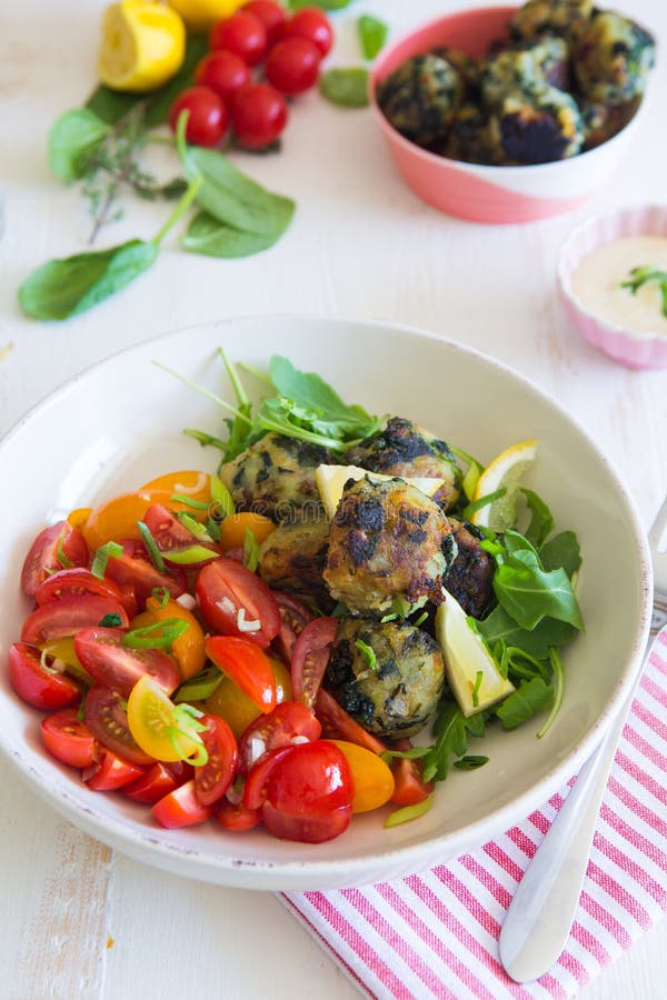 Sweet Potato and Spinach Balls Stock Photo - Image of rocket, potato ...