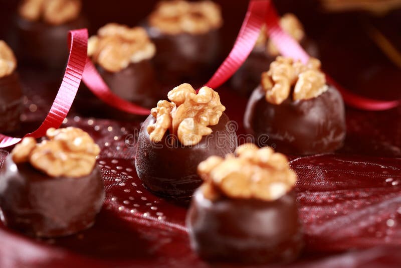 Sweet pralines stock image. Image of candy, chocolate - 12326545