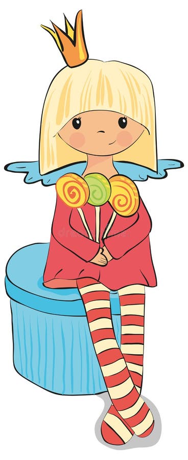Sweet princess stock vector. Illustration of candy, tights - 24624736