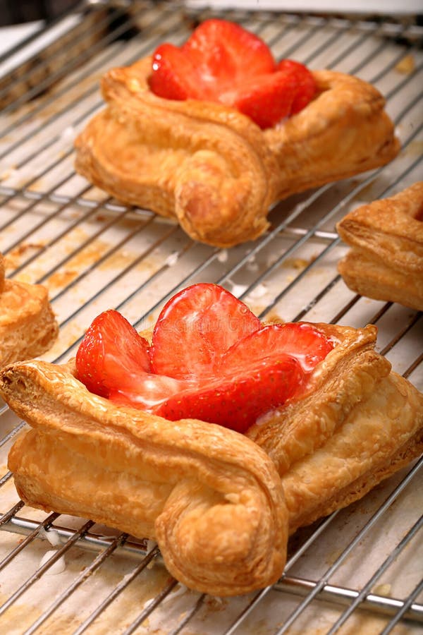 Cream Puff Pastry with Fruit Stock Image - Image of oranges, summer ...