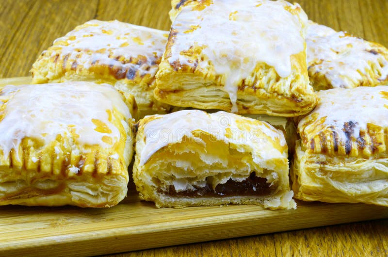 Sweet puff pastry stock image. Image of coated, puff - 60076895