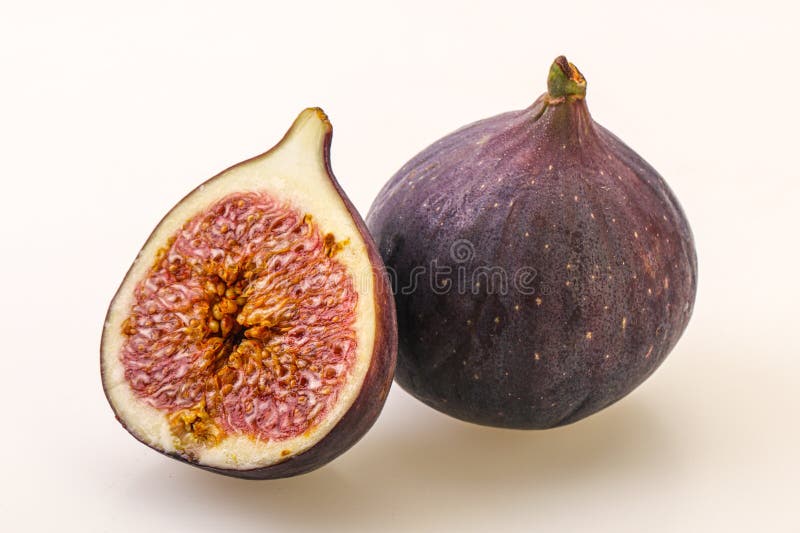 Sweet purple slice of fig stock image. Image of fresh - 208884663