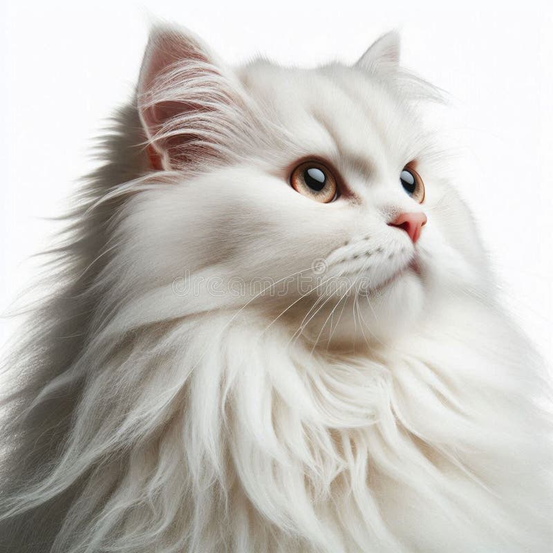 Turkish Angora cat stock illustration. Illustration of angora - 335870874