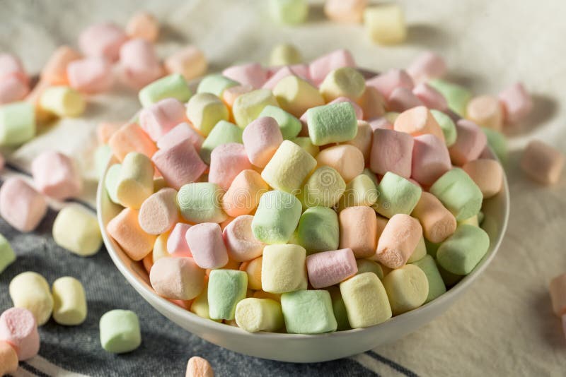Sweet Rainbow Fruity Mini Marshmallows Stock Image - Image of chewy ...