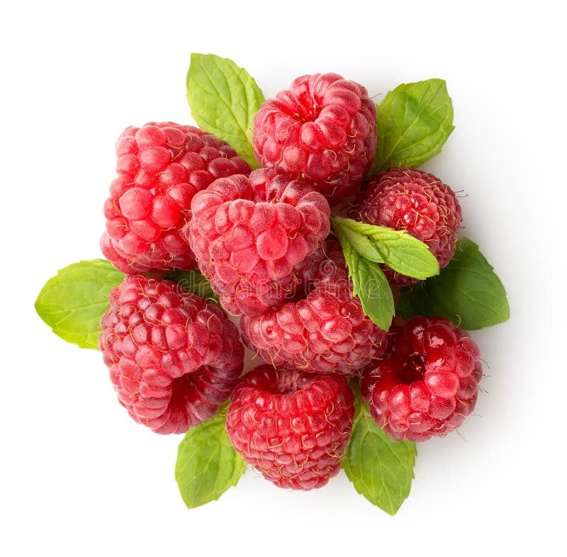 Sweet Raspberry with Green Leaves Stock Photo - Image of color, acid ...