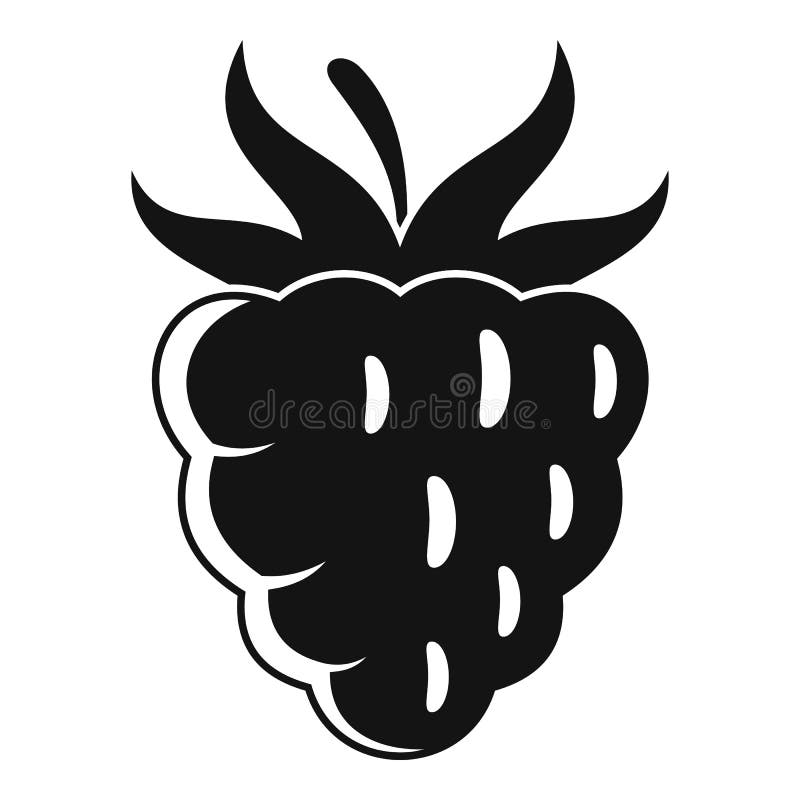 Raspberry Black White Simple Stock Illustrations – 525 Raspberry Black ...