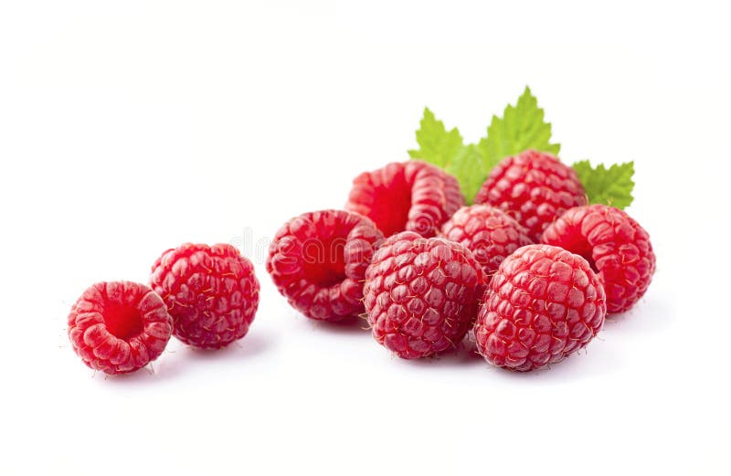 Sweet Raspberry with Leaves Stock Photo - Image of leaves, raspberry ...
