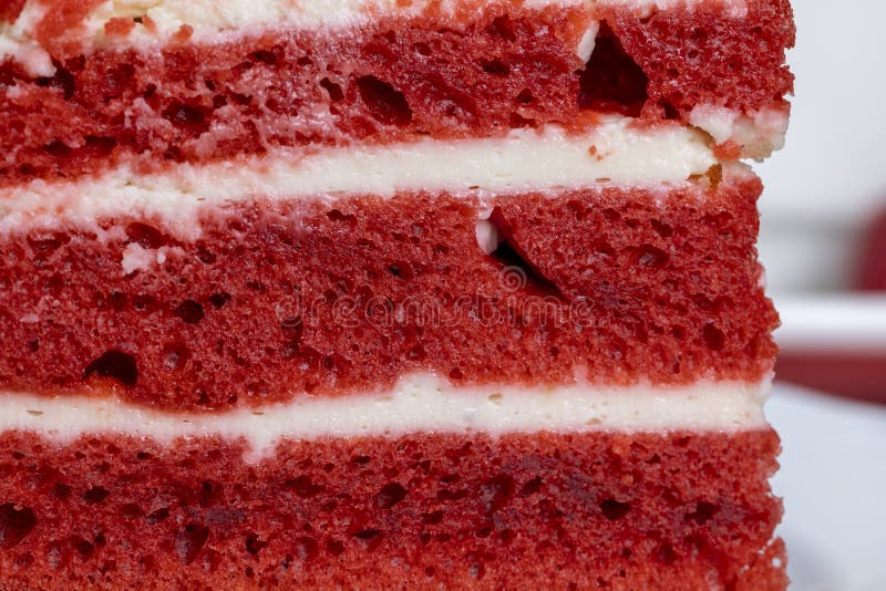 Sweet Red Cake with Raspberry Flavor Stock Image - Image of food, flavor: 279944387
