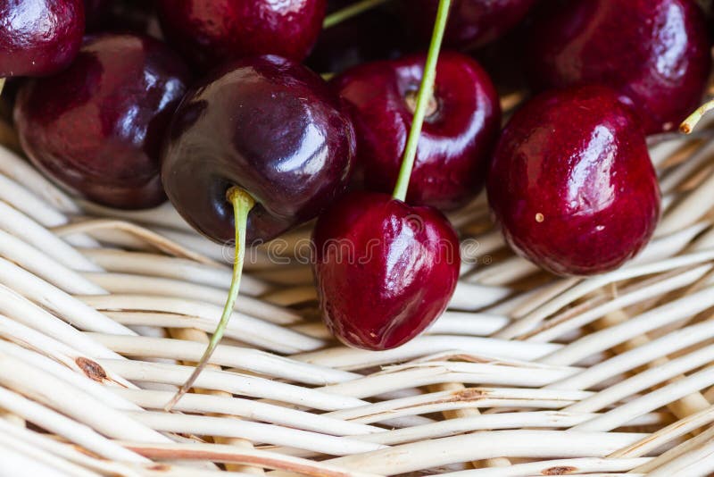 Sweet Red Cherries stock photo. Image of ingredient, summer - 45625814
