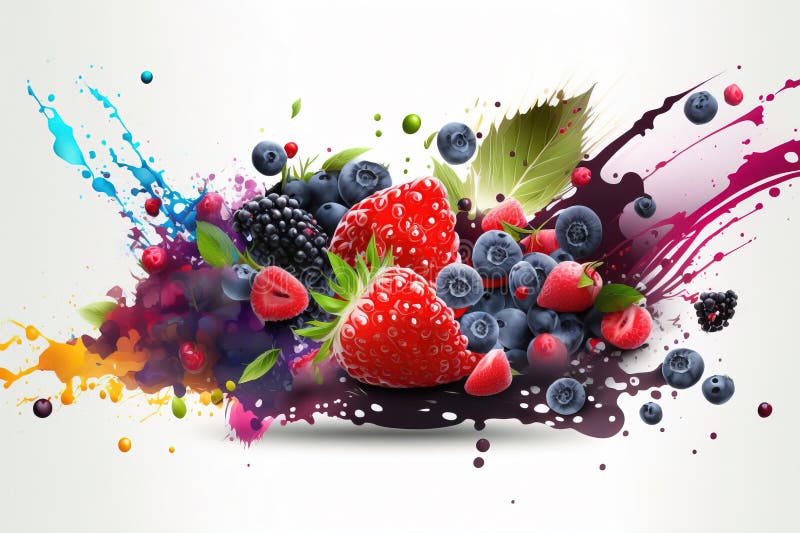 Sweet Red Raspberries As a Background. Generative Backdrop Stock ...