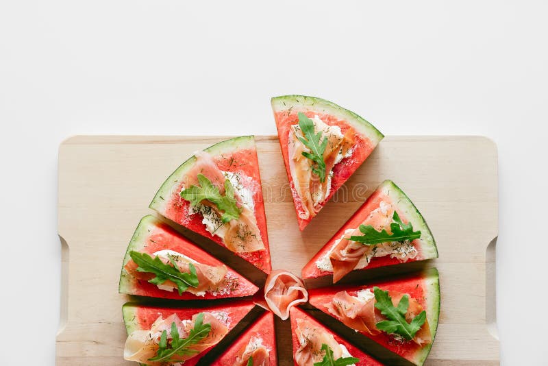 Sweet Red Watermelon on Plate Stock Image - Image of dessert, pieces ...