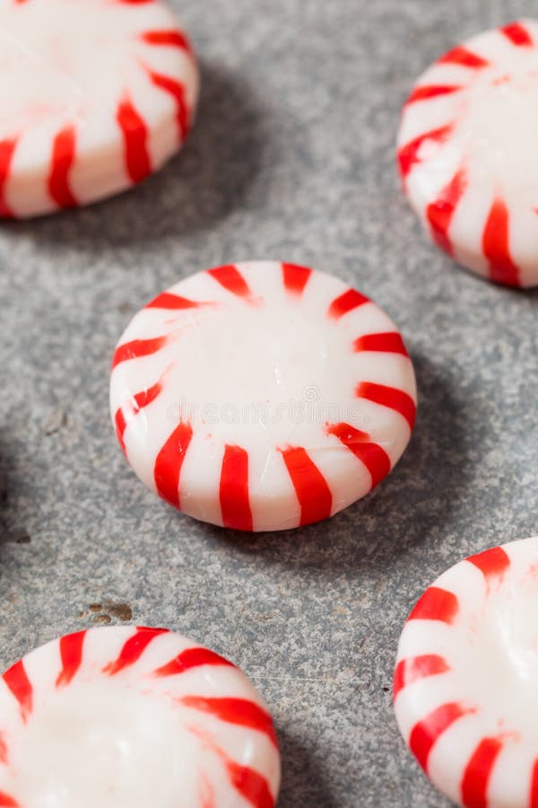 Sweet Red and White Peppermint Candy Stock Image - Image of peppermints ...