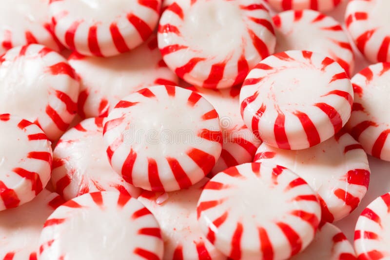 Sweet Red and White Peppermint Candy Stock Image - Image of decoration ...