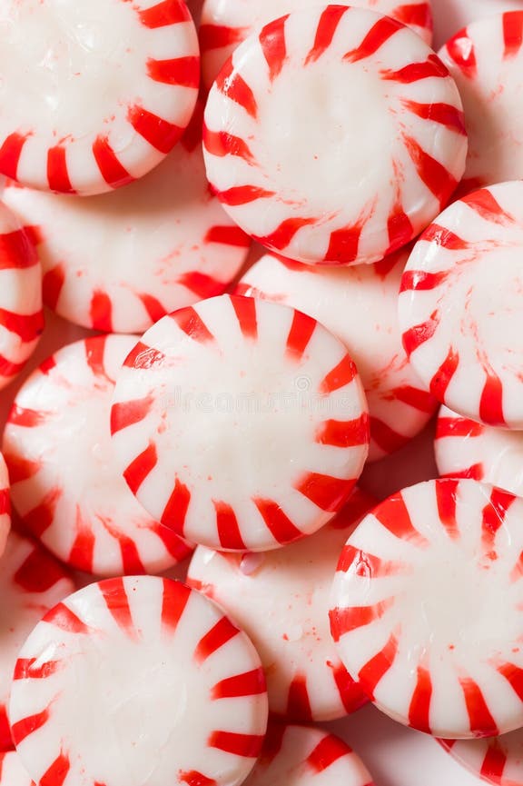 Sweet Red and White Peppermint Candy Stock Image - Image of traditional ...