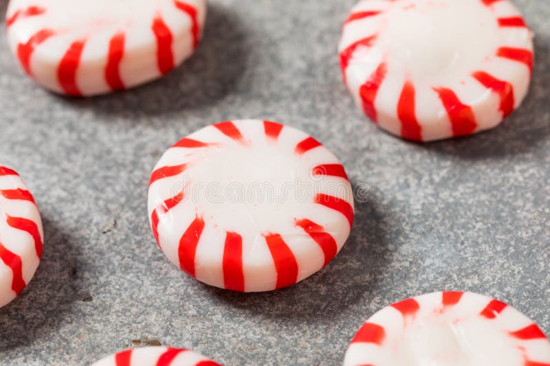 Sweet Red and White Peppermint Candy Stock Photo - Image of seasonal ...