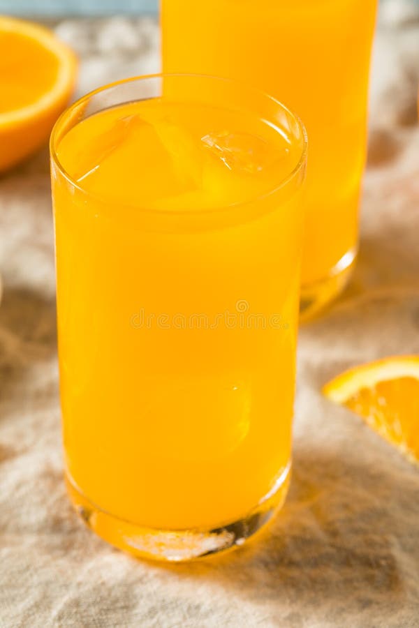 Sweet Refreshing Powdered Orange Drink Stock Photo - Image of ...