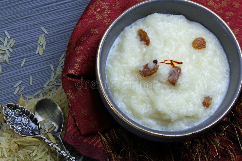 Sweet Rice Kheer or Pudding Stock Image - Image of bowl, dessert: 79832571