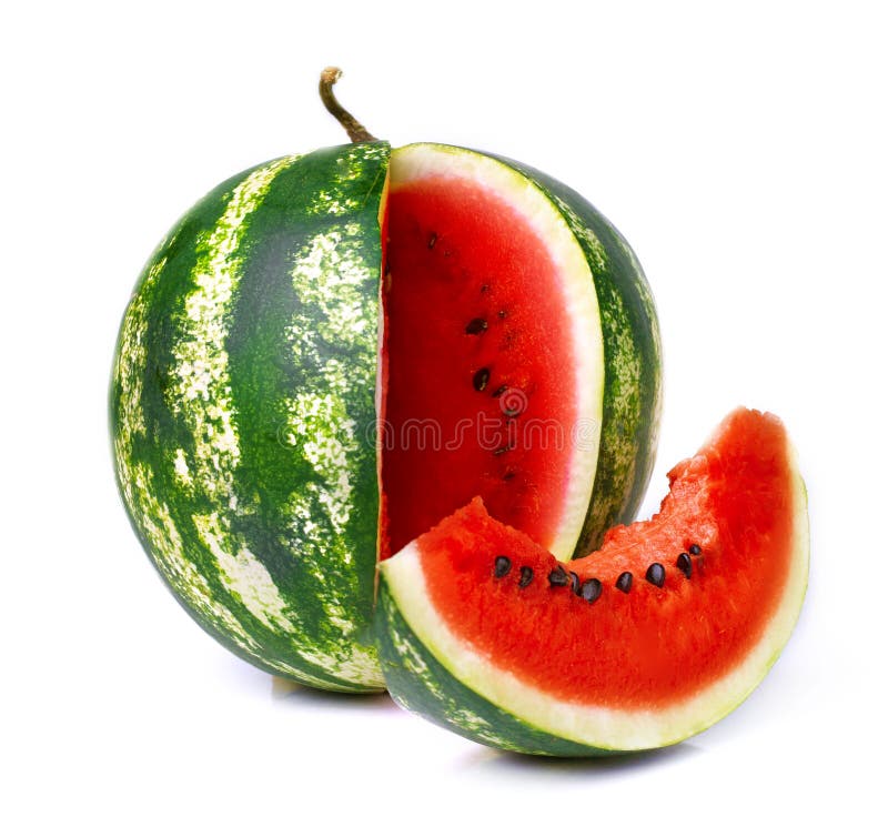 Sweet ripe watermelon. stock photo. Image of isolated - 44631646