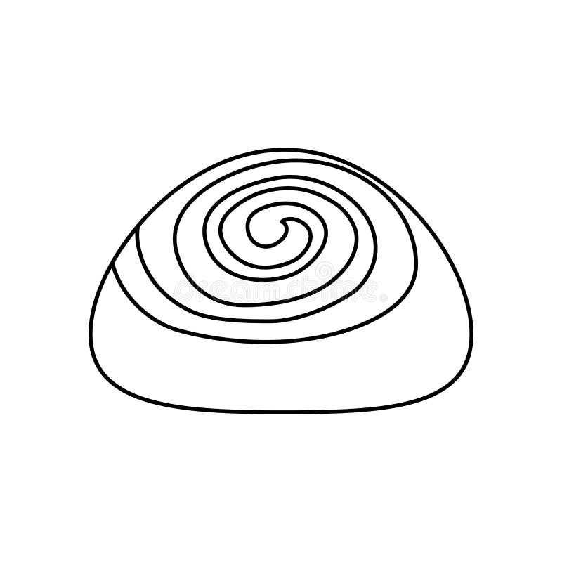 Sweet roll bread stock illustration. Illustration of pastry - 85093868