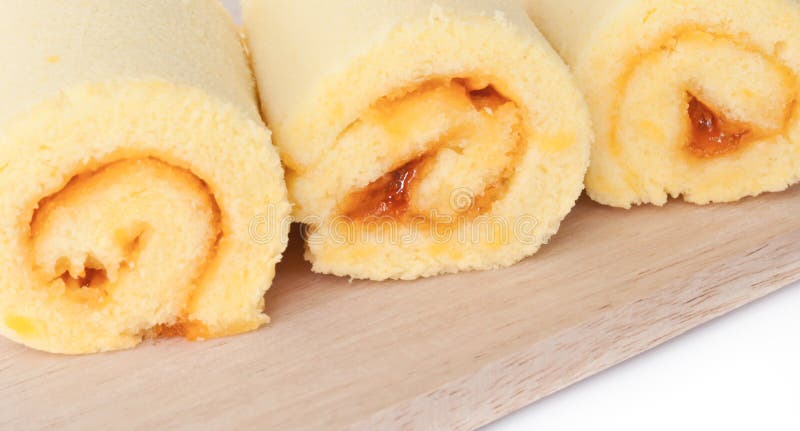 Sweet roll cake. stock image. Image of filling, meal - 29437789