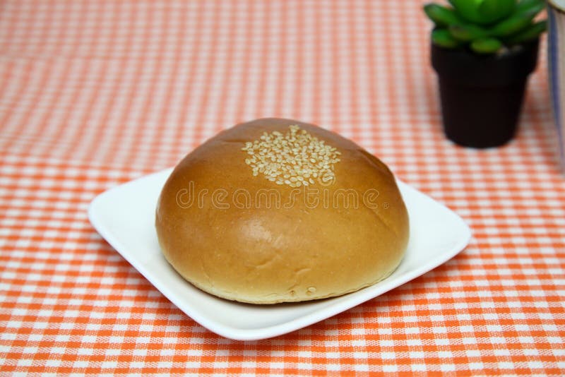 Sweet Roll Filled with Red Bean Paste Stock Image - Image of roll ...